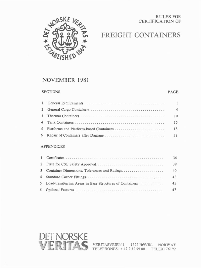 Freight Container Certification Rules | PDF | Cargo | Certification