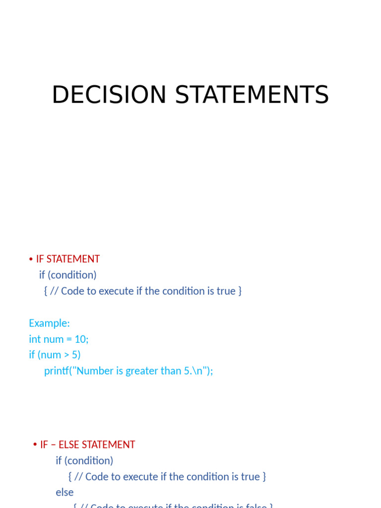 Decision Statement | PDF | Software Engineering | Computing