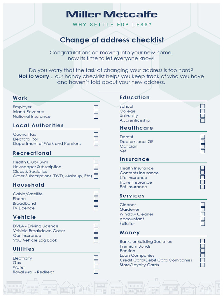 Change of Address Checklist Guide | PDF