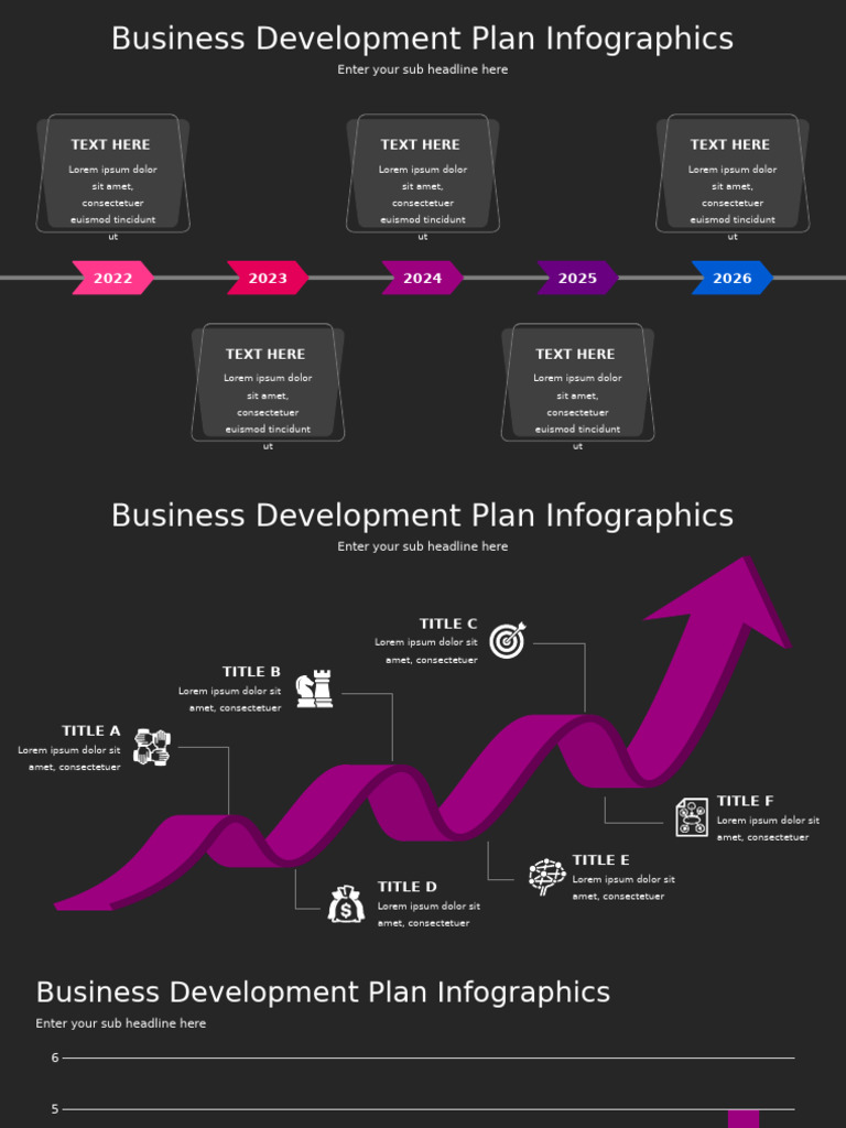 Business Development Plan Infographics Dark 16 - 9 | PDF