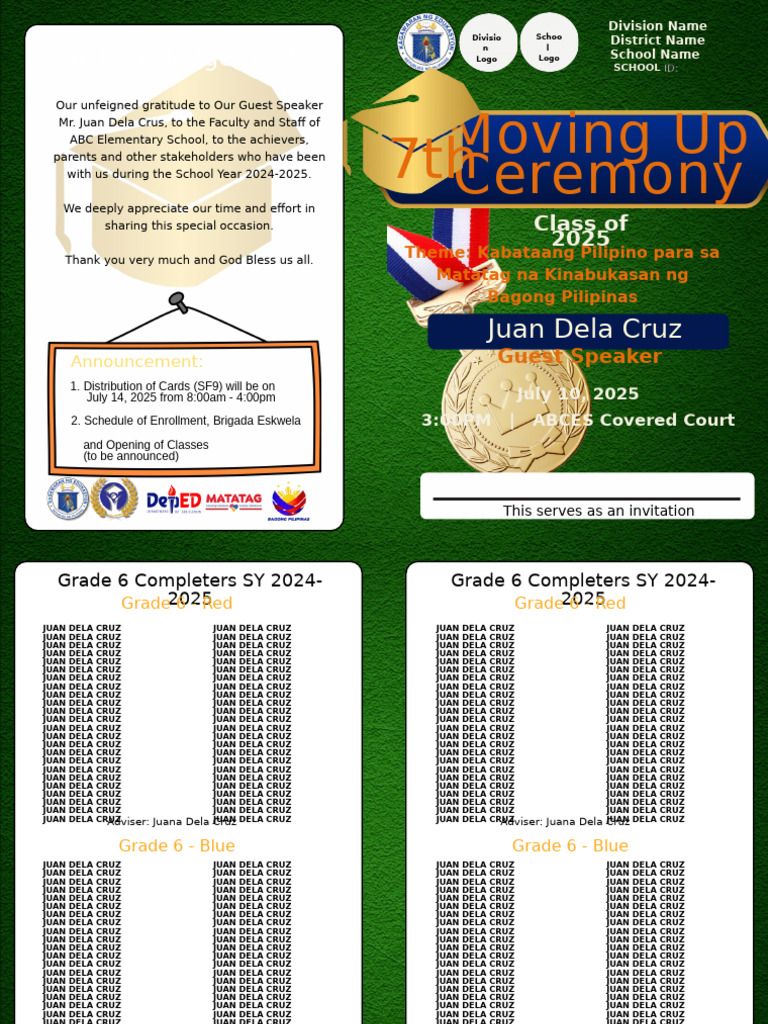 GREEN PROGRAM GRADUATION 2025 A4 | PDF