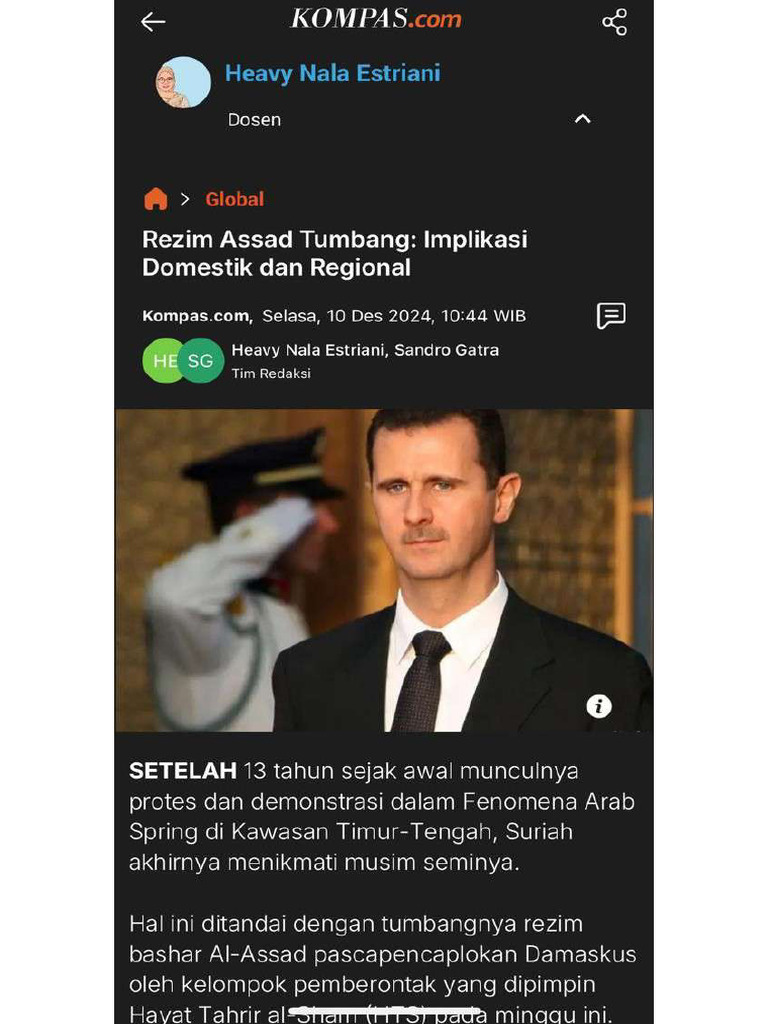 Opini Assad Suriah | PDF