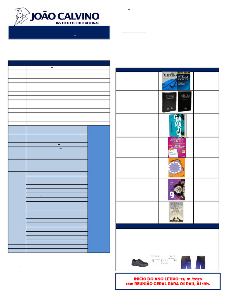 Lista Material JC 2024 9º Ano - Matrículas | PDF | Papel