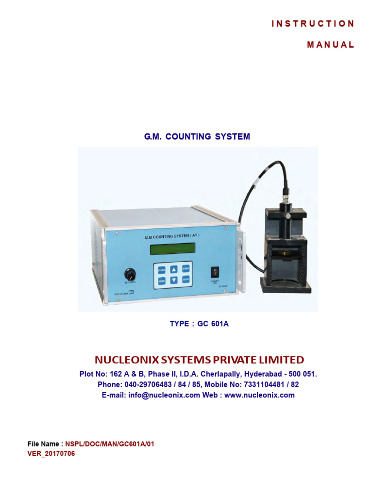 Geiger Counter User Manual | PDF | Cargo | Transport