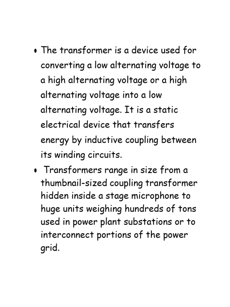 Transformer[1] (1) | PDF | Transformer | Electromagnetic Induction