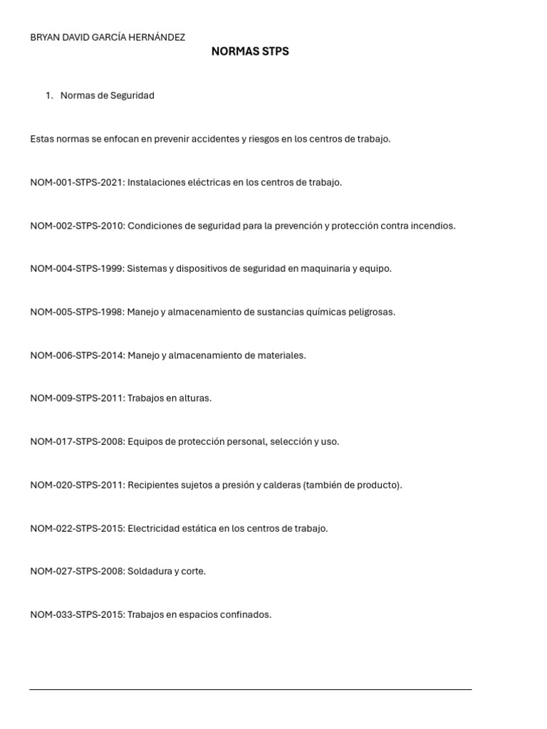 Reporte 8 - Normas Stps | PDF | Radiación | Valores