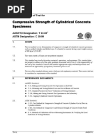 ASTM C39 Compressive Strength Test | PDF | Sphere | Strength Of Materials
