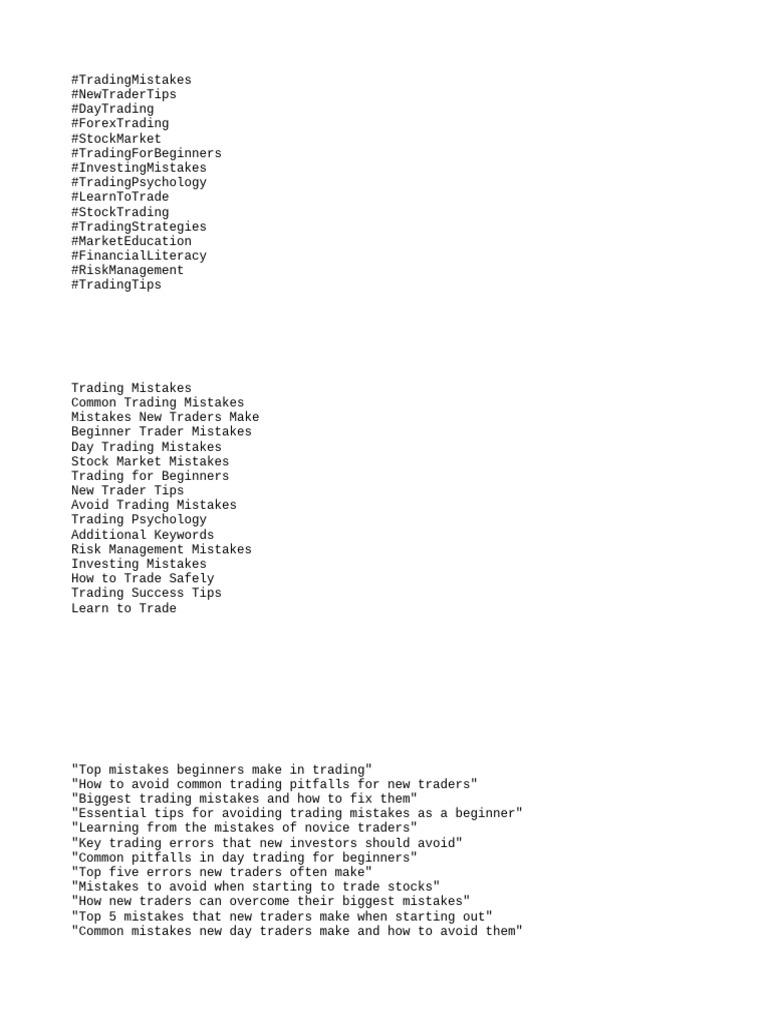 Mistake Make | PDF