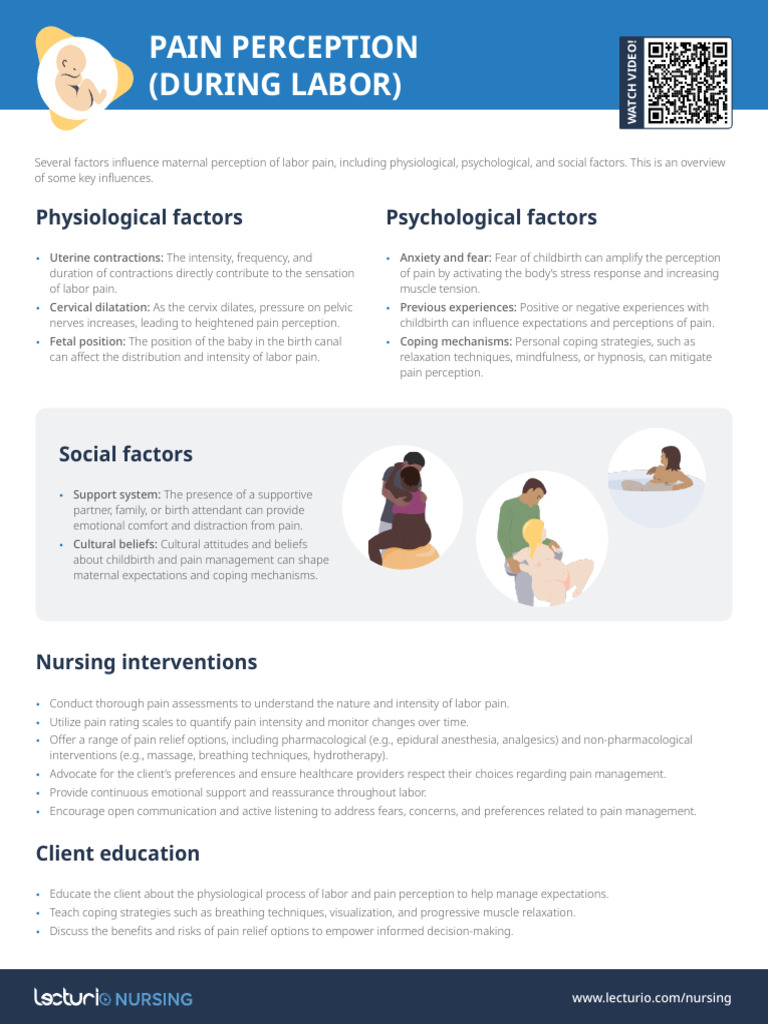 Labor Pain Perception Factors and Management | PDF | Childbirth | Pain