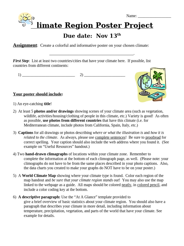 Project Descrption and Rubric | PDF