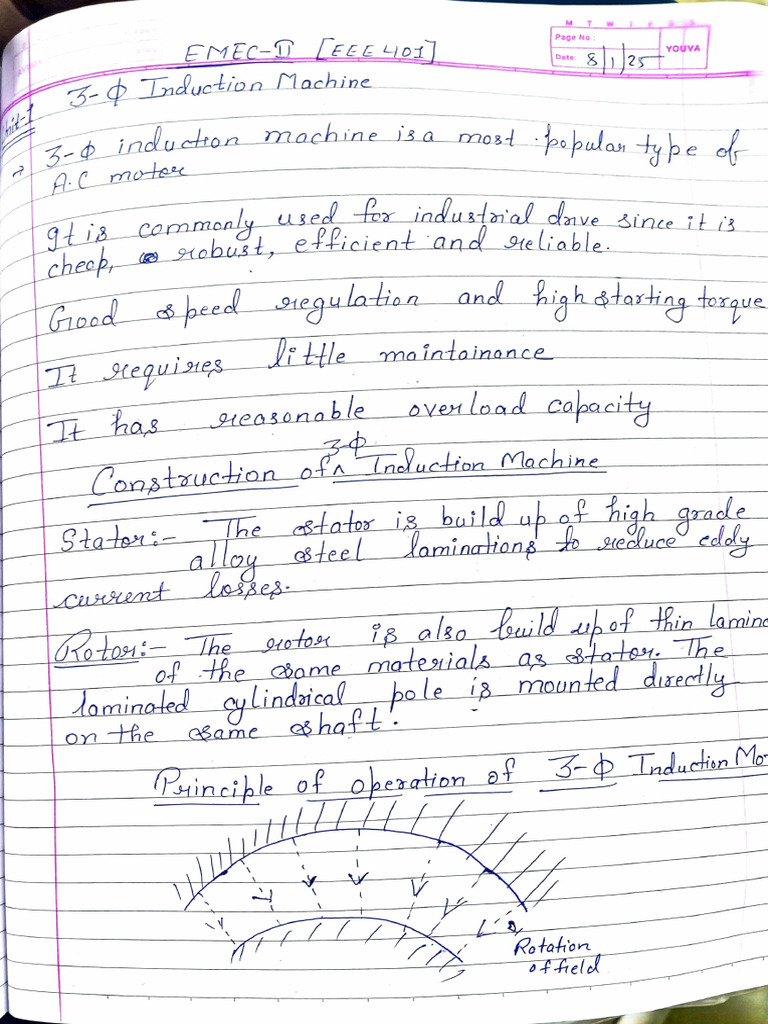 3 phase Induction Machine | PDF | Physical Sciences | Physical Chemistry