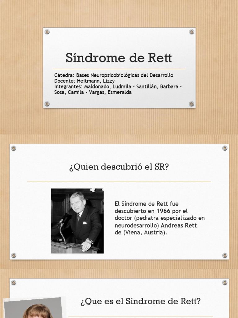 Síndrome de Rett: Diagnóstico y Etapas | PDF | Memoria | Sistema nervioso