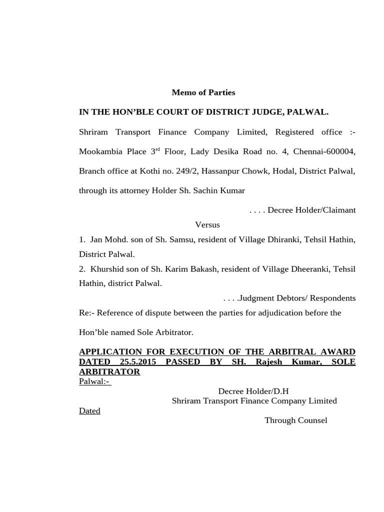 Shriram Jan Mohd. | PDF | Private Law | Civil Law (Common Law)