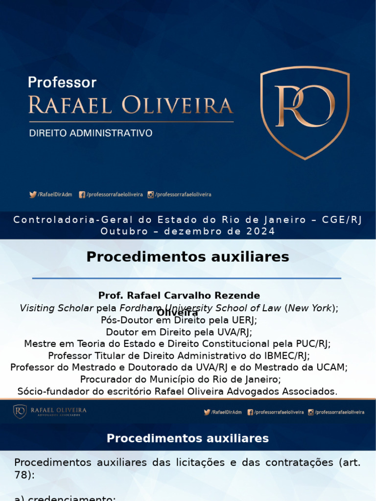 Aula 5 - Procedimentos Auxiliares | PDF | Esfera pública | Economias