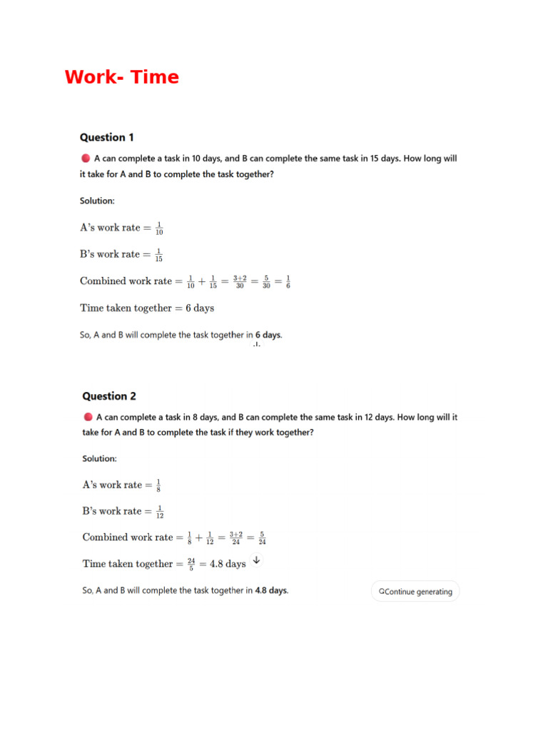 Work and Time | PDF
