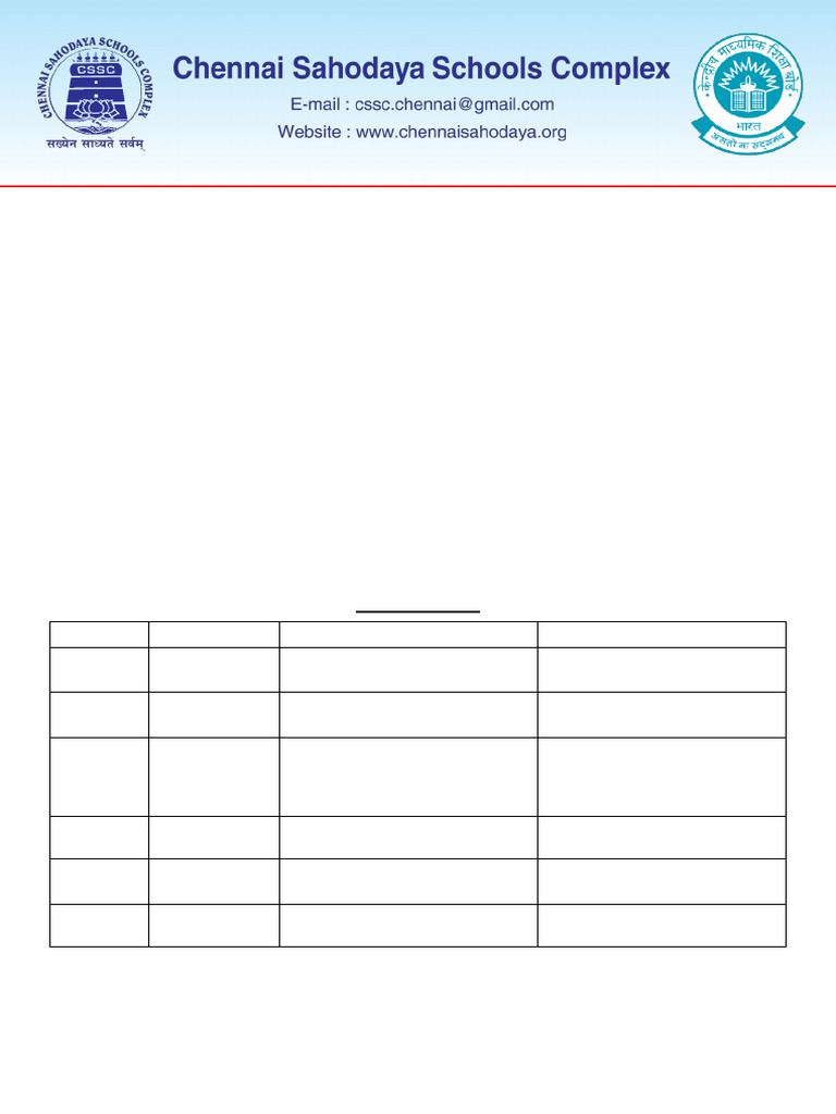 CSSC Common Exam Time Table 2024 2025 | PDF | Science