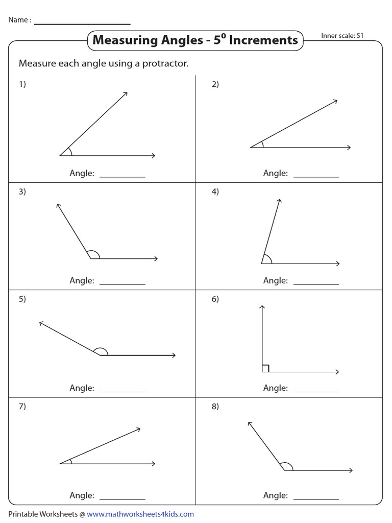 Measure angles uing Protrctor | PDF