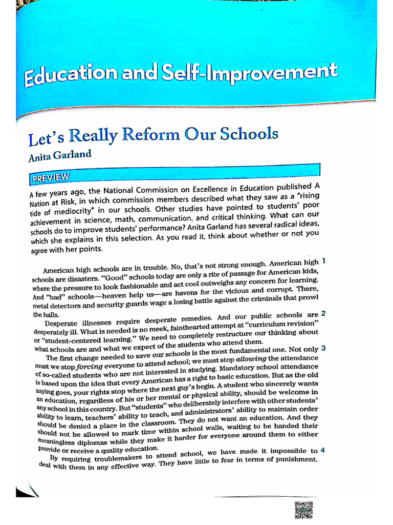 Reform Our Schools | PDF
