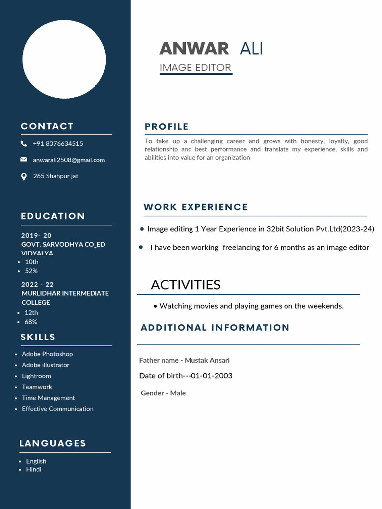 Anwar CV | PDF