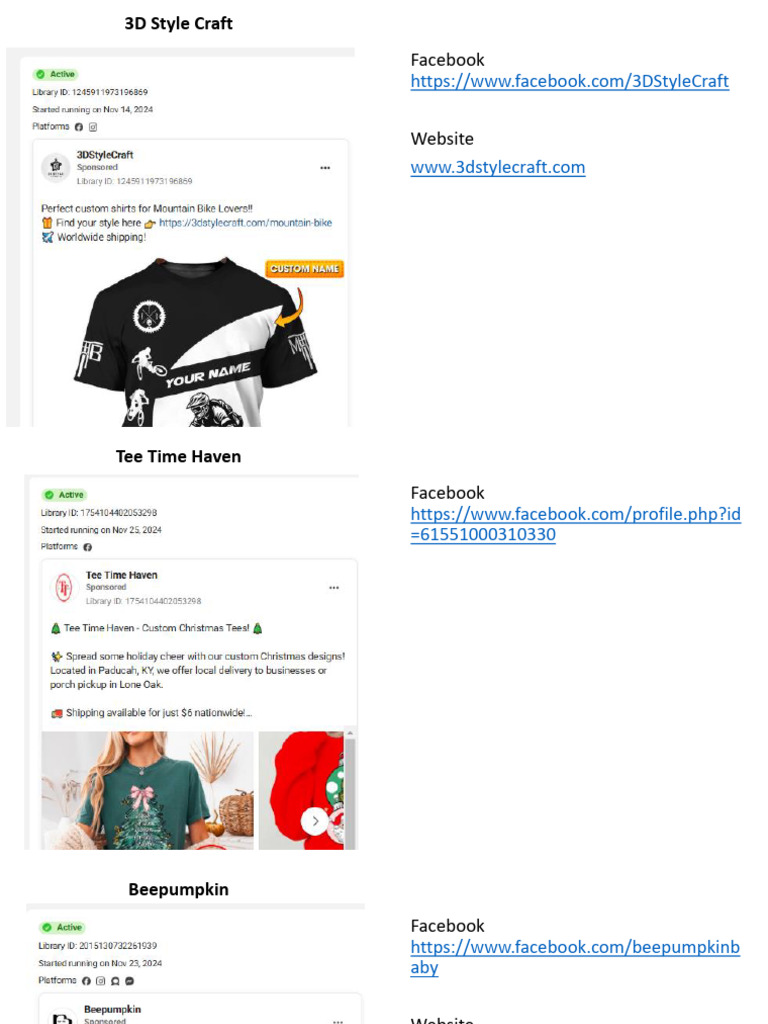 Custom Print T-Shirts | PDF