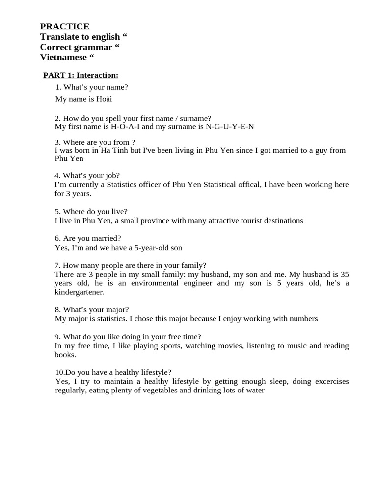 Topic Practice - Gi I H N - in 4 | PDF | Personal Trainer