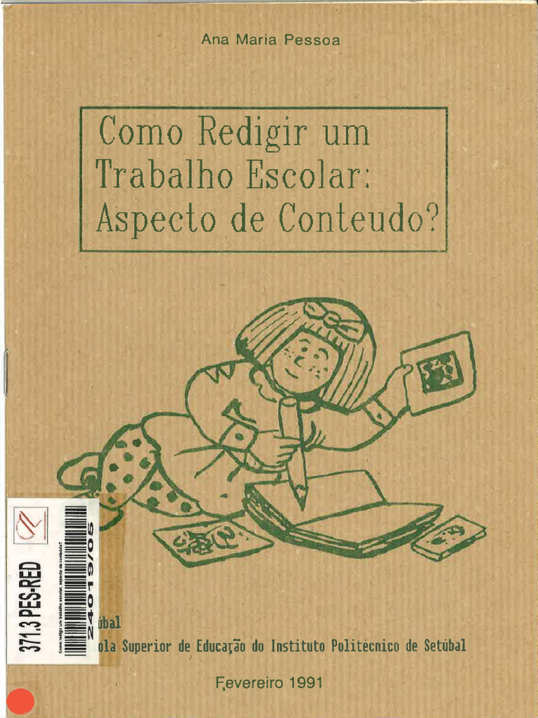 Como Redigir Um Trabalho Escolar - Aspeto Conteúdo | PDF