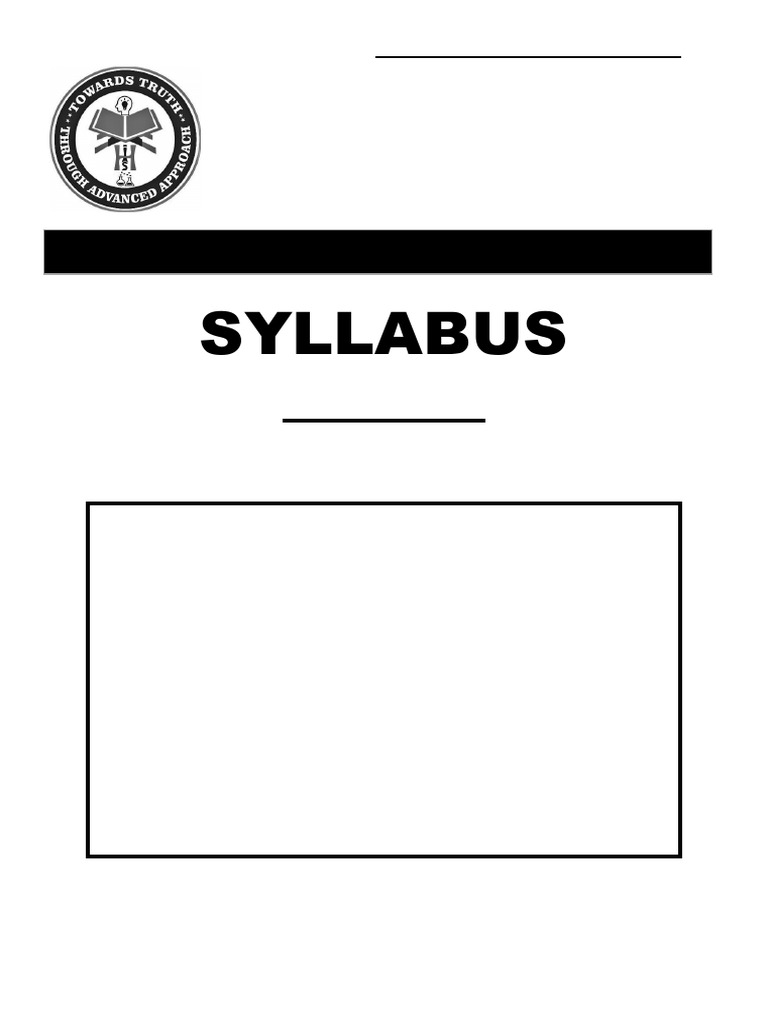 Syllabus Skg 2024-25 Meraj | PDF