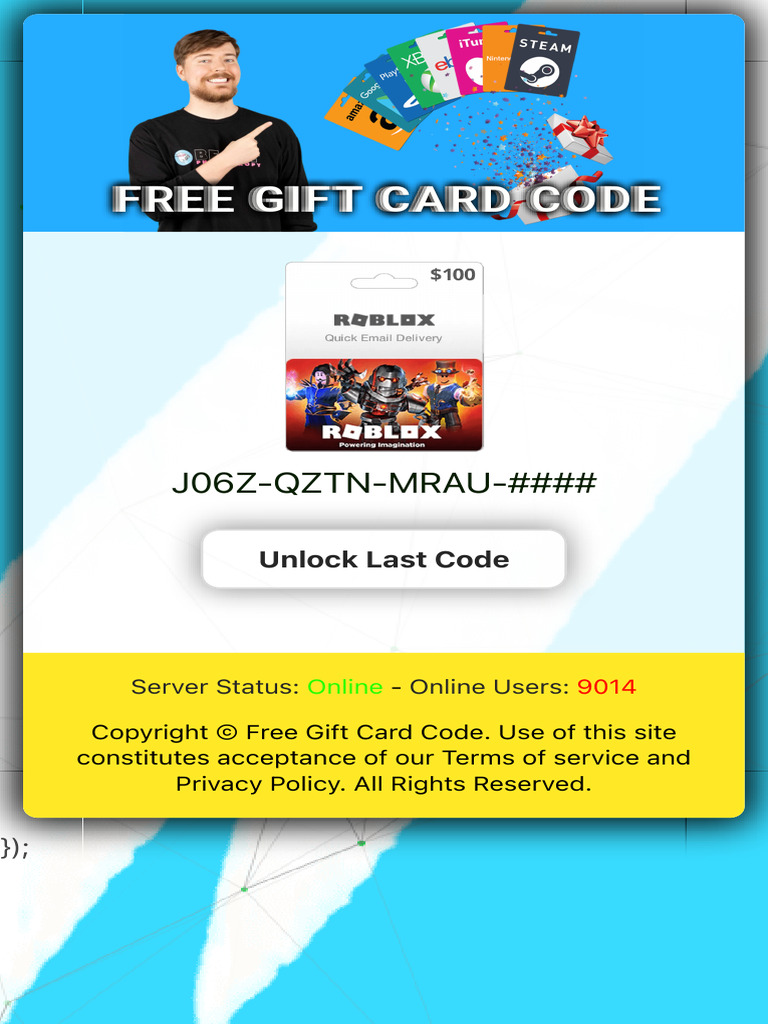 MR - Beast Gift Card Giveaway | PDF