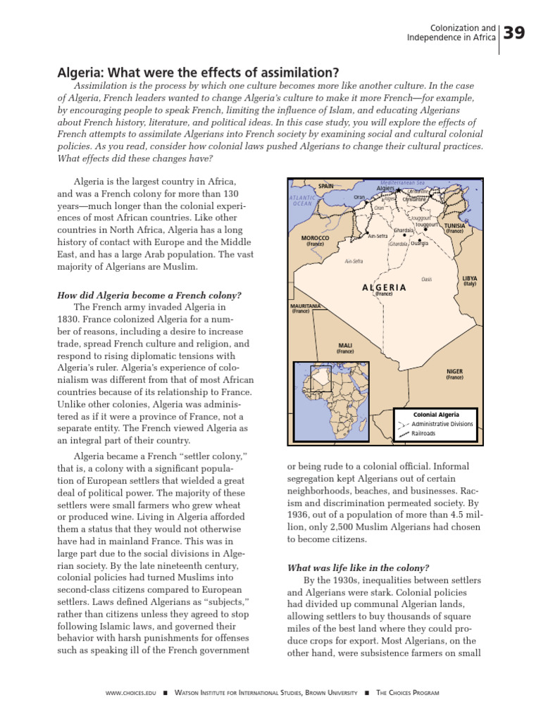 Algerian Case Study | PDF | Algeria | France