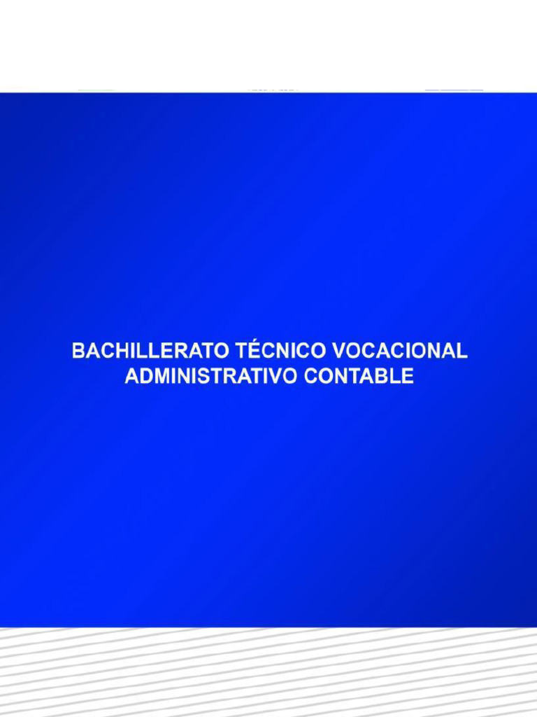 Plan de Estudio Bachillerato Técnico Contable | PDF | Aprendizaje ...