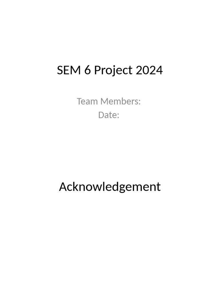 SEM 6 Project Presentation Final Text Updated | PDF