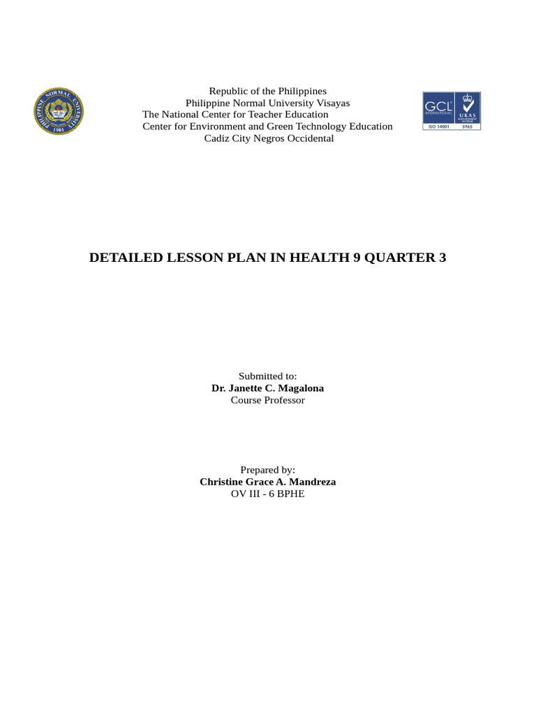 Health 9 Lesson Plan: Drug Abuse Awareness | PDF | Cannabis (Drug ...
