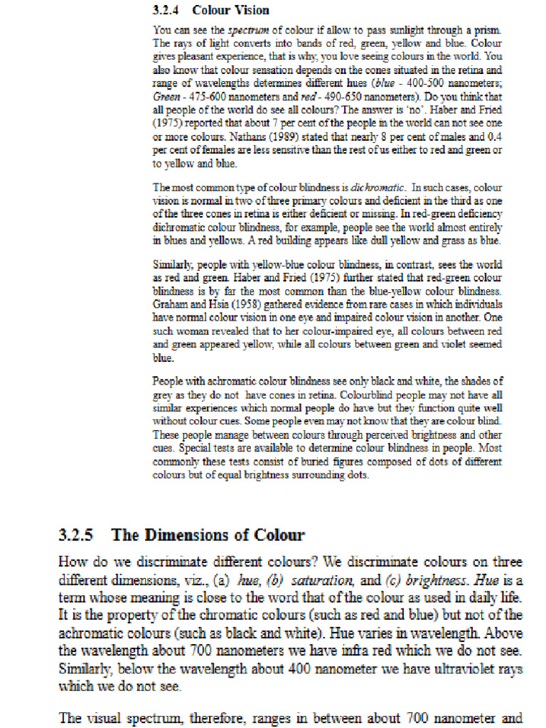 Theories of Color Vision PDF | PDF