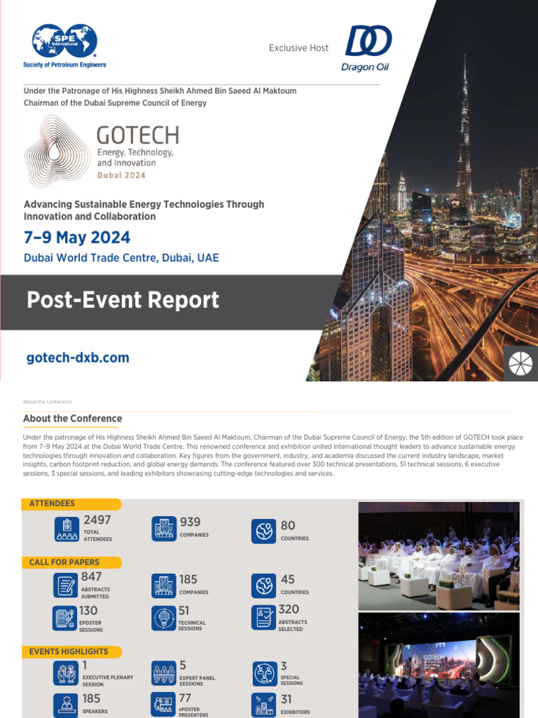 GOTECH 2024 Post Event Report | PDF | Dubai | Climate Change Mitigation