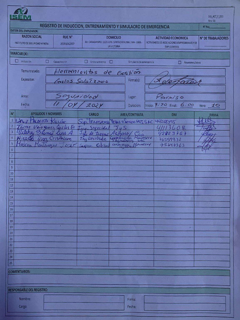 Registro de Cap | PDF