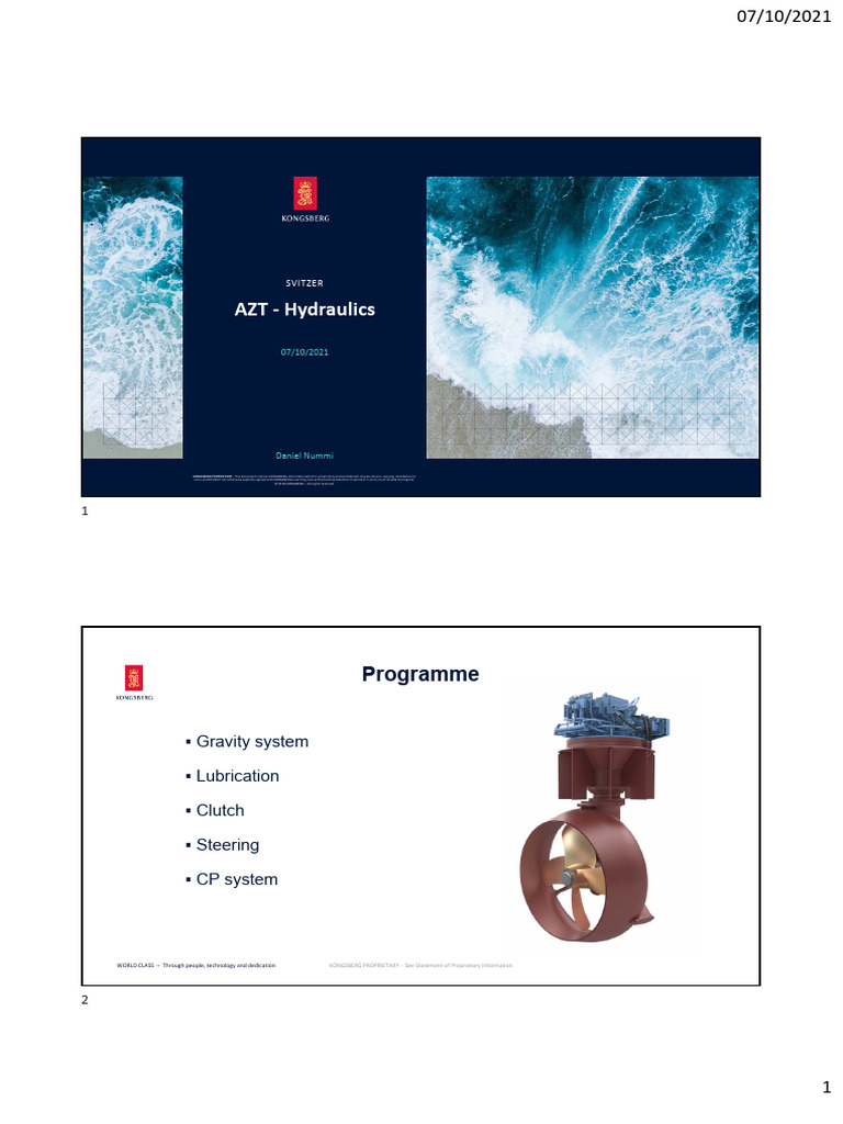 Kongsberg ASD Hydraulics | PDF | Mechanical Engineering | Gas Technologies
