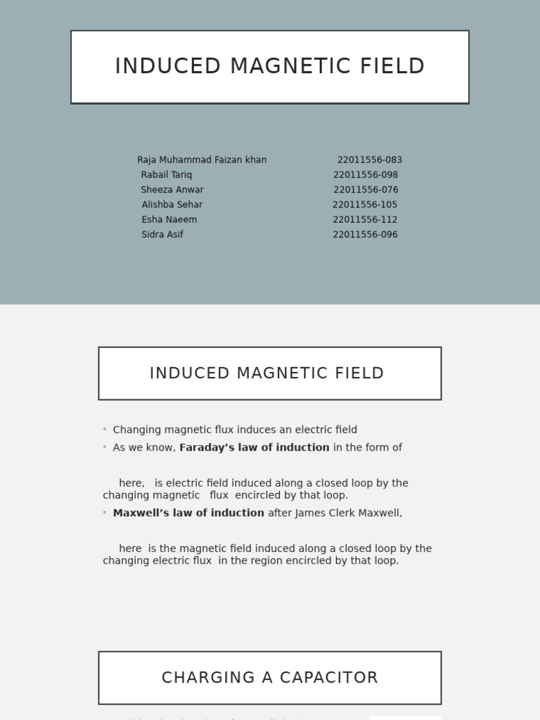 Understanding Induced Magnetic Fields | PDF | Electromagnetic Induction ...