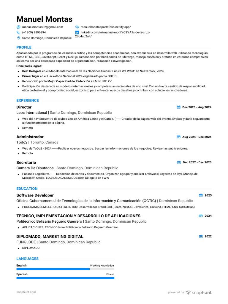 Manuel-Montas-1737468383344-Profile | PDF | Informática | Ingeniería de software