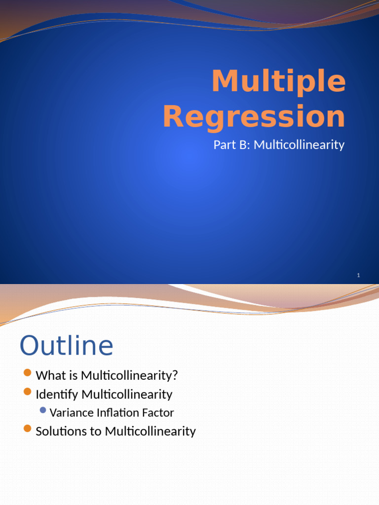 Multiple Regression B | PDF | Multicollinearity | Linear Regression