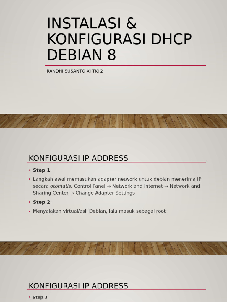 Instalasi & Konfigurasi Dhcp Server | PDF