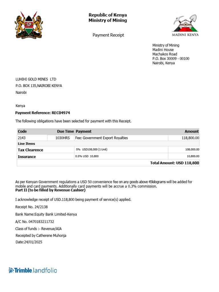 Emailed Tax Receipt | PDF