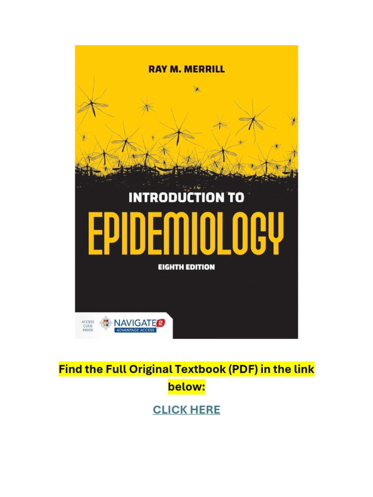 Introduction To Epidemiology 8th Edition TEXTBOOK | PDF | Epidemiology | Cohort Study
