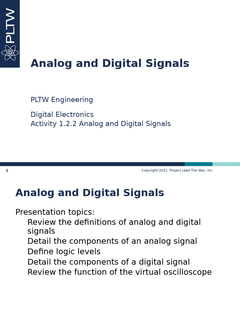 De 122 Analog Digital Signals | PDF | Digital Signal | Frequency