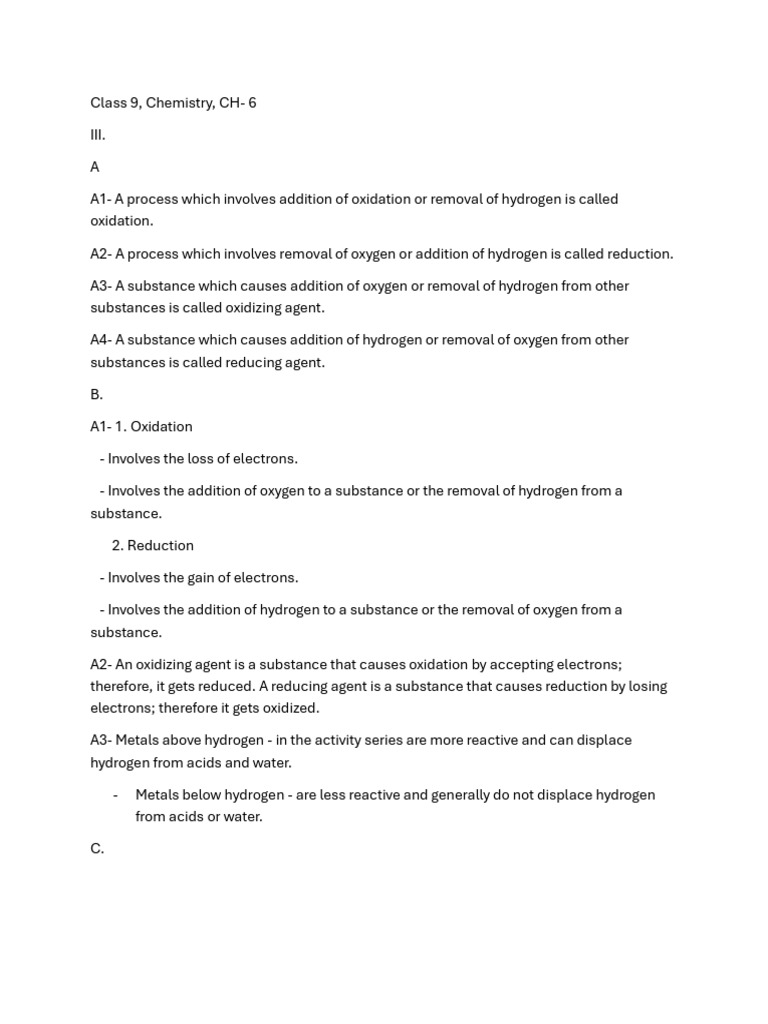 Chemistry, Chapter 6 | PDF