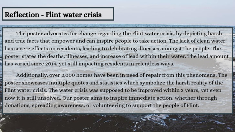 Flint Water Crisis - REFLECTION | PDF