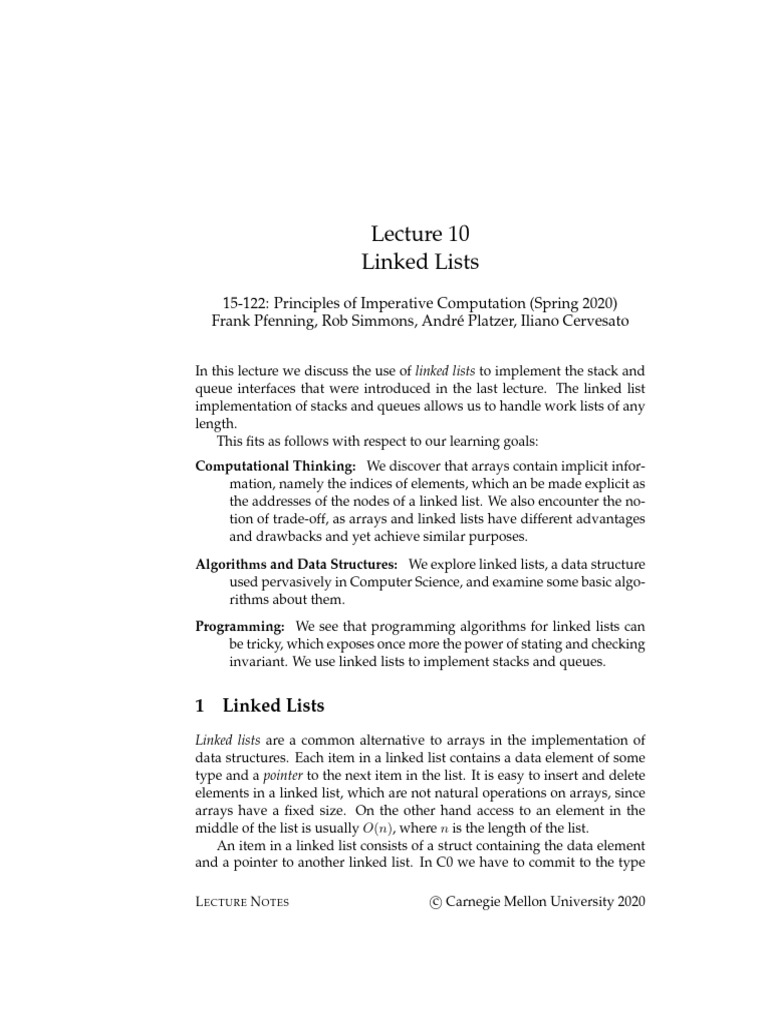 10 Linkedlist Pdf Queue Abstract Data Type Pointer Computer Programming