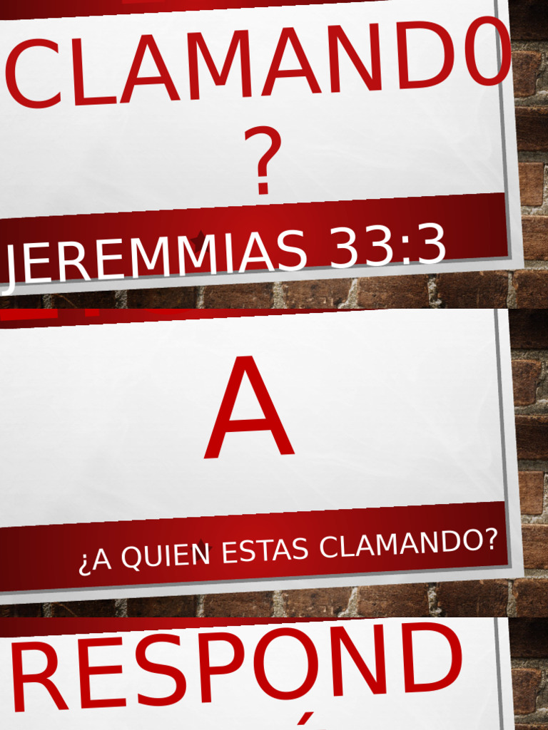A Quien Estas Clamando | PDF