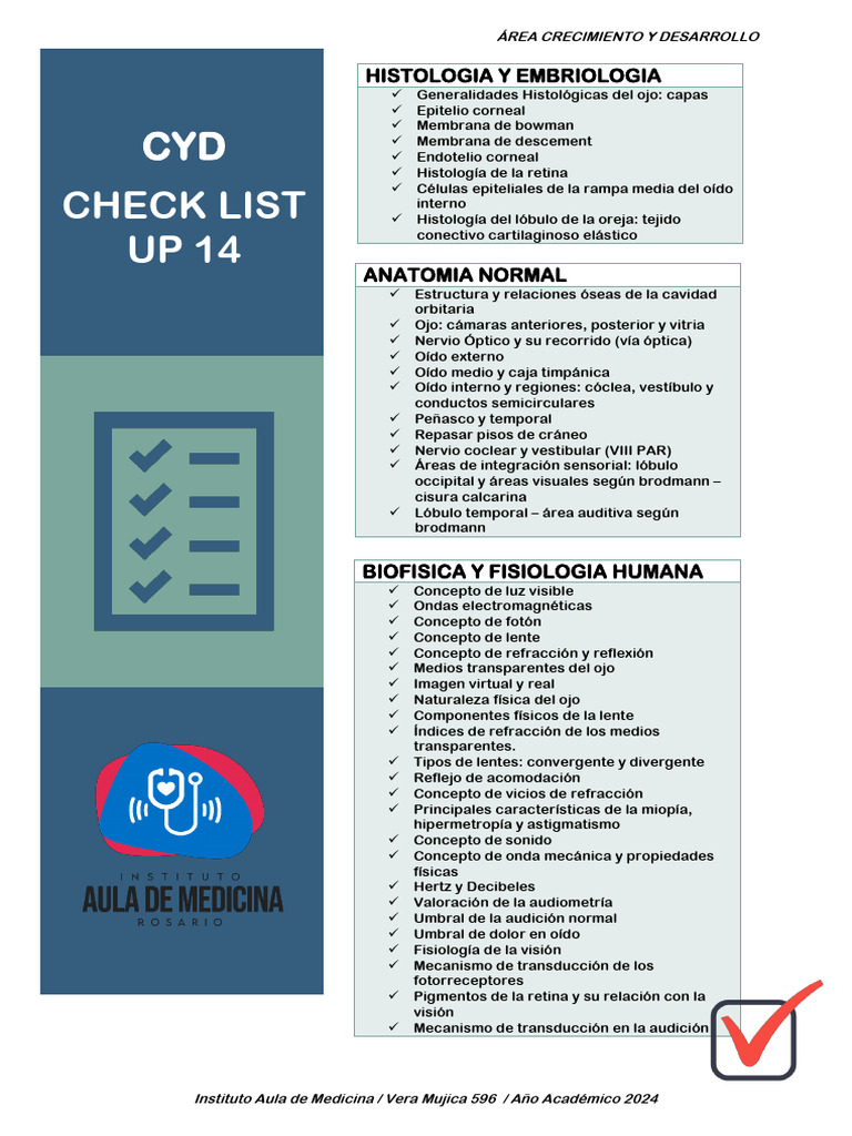 Checklist - Up 14 - Cyd | PDF | Oído | Escuchando