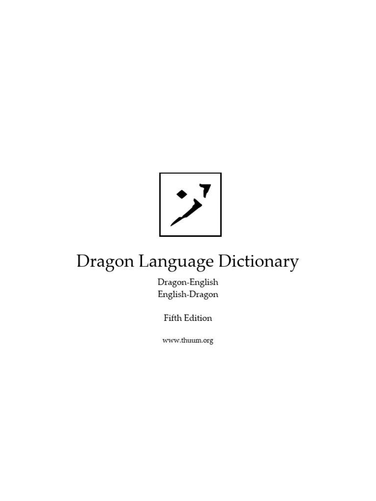 Dragon Language Print Dictionary 5th Edition | PDF | Stress ...