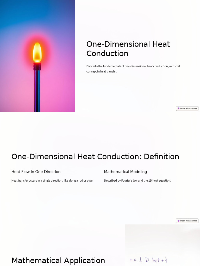 One Dimensional Heat Conduction | PDF